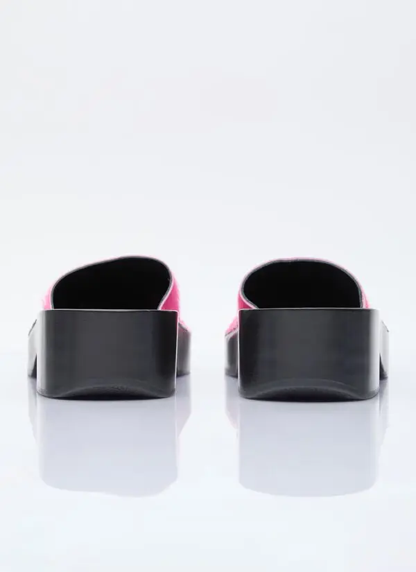 Acne Studios Hairy Wood Clogs