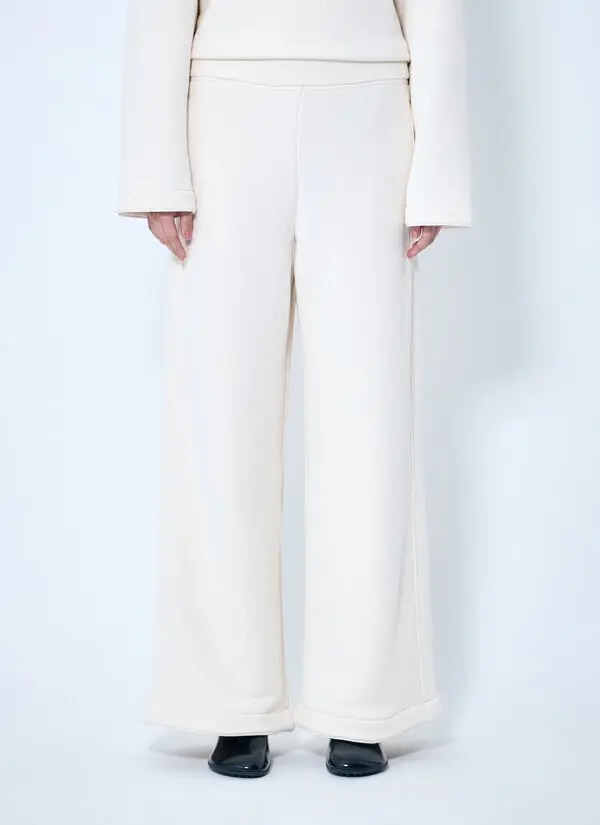 Max Mara Knit Track Pants - White