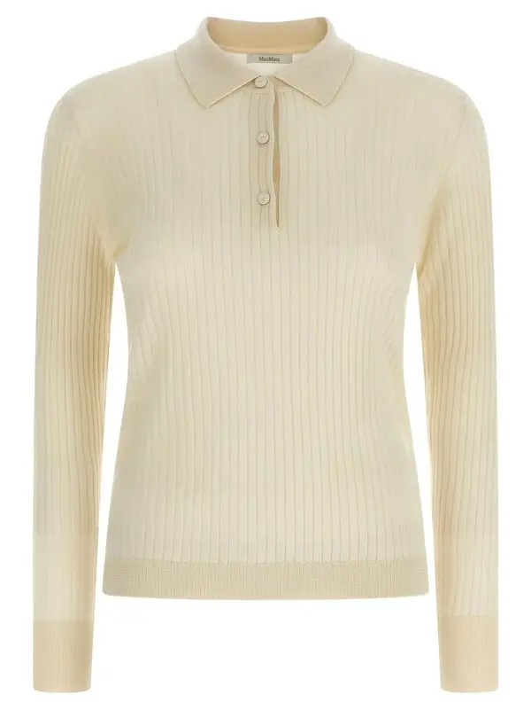 Max Mara Mxpgitano' Polo Shirt - White