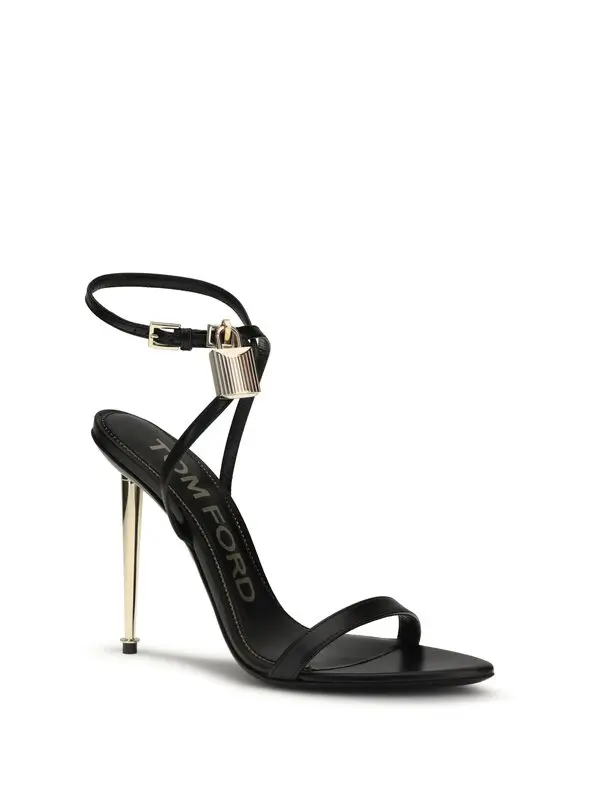 TOM FORD Padlock Pointy Naked Heeled Sandals