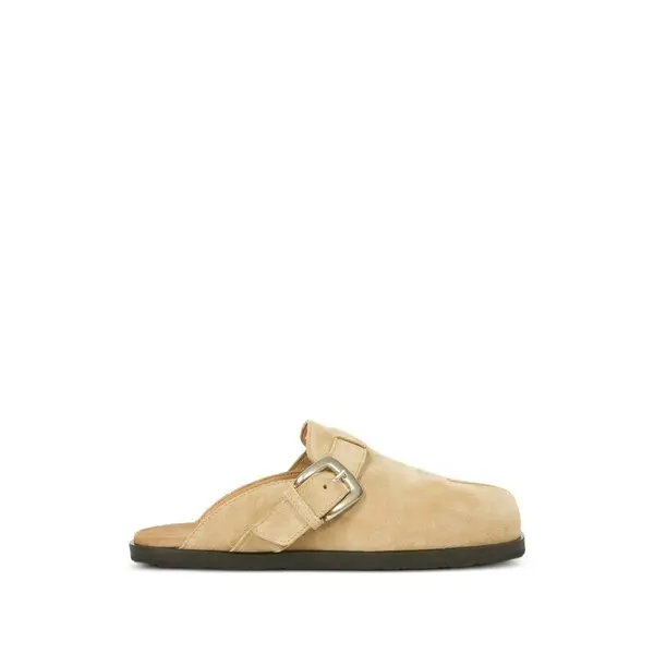 MAISON MARGIELA Suede Tabi Daily Mule Sandals - Cream