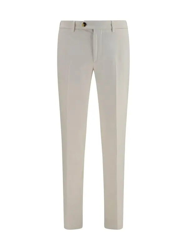 Brunello Cucinelli Dyed Cotton Pants - White