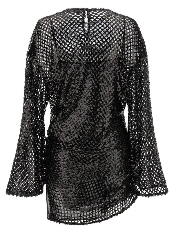 Attico Sequin Mesh Dress