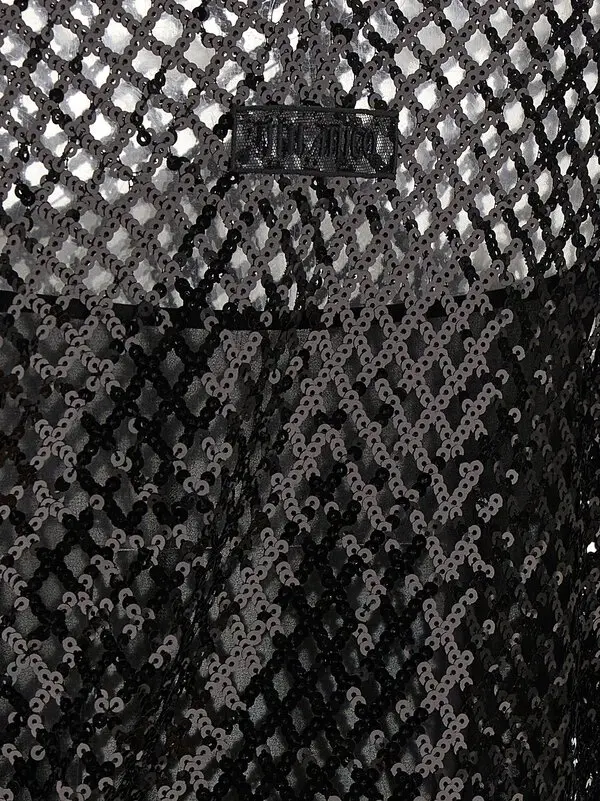 Attico Sequin Mesh Dress