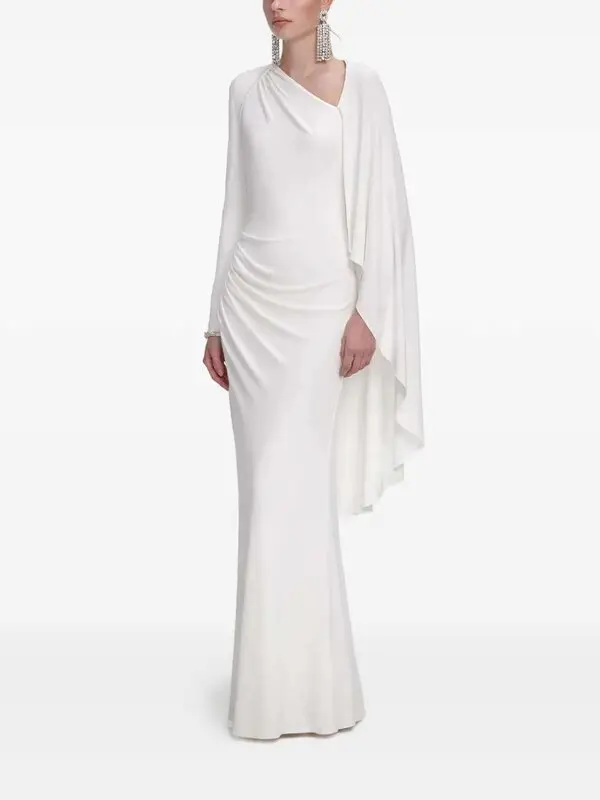 SELF-PORTRAIT Long Draped Dress