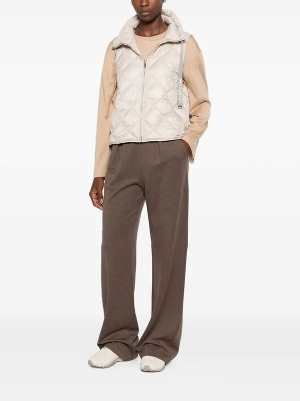 Max Mara Quilted Down Vest - Multicolor