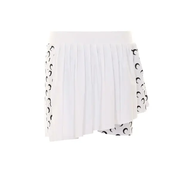 MARINE SERRE Athleisure Mini Skort With Moon Inserts