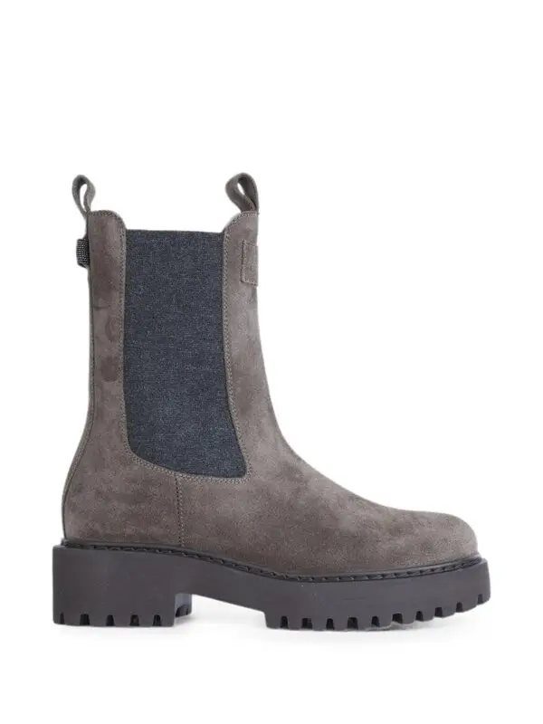 Brunello Cucinelli Suede Ankle Boots - Multicolor