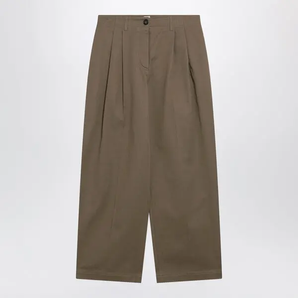 TOTEME Hazelnut Cotton Trousers