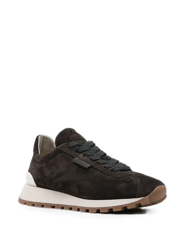 Brunello Cucinelli Suede Leather Sneakers