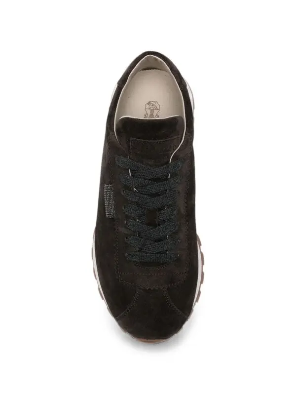 Brunello Cucinelli Suede Leather Sneakers
