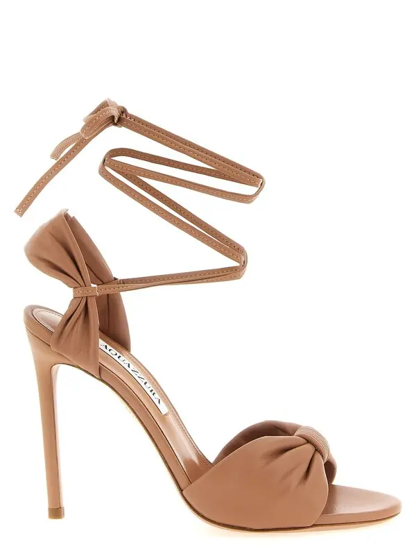 AQUAZZURA Carina Nappa Sandals - Pink