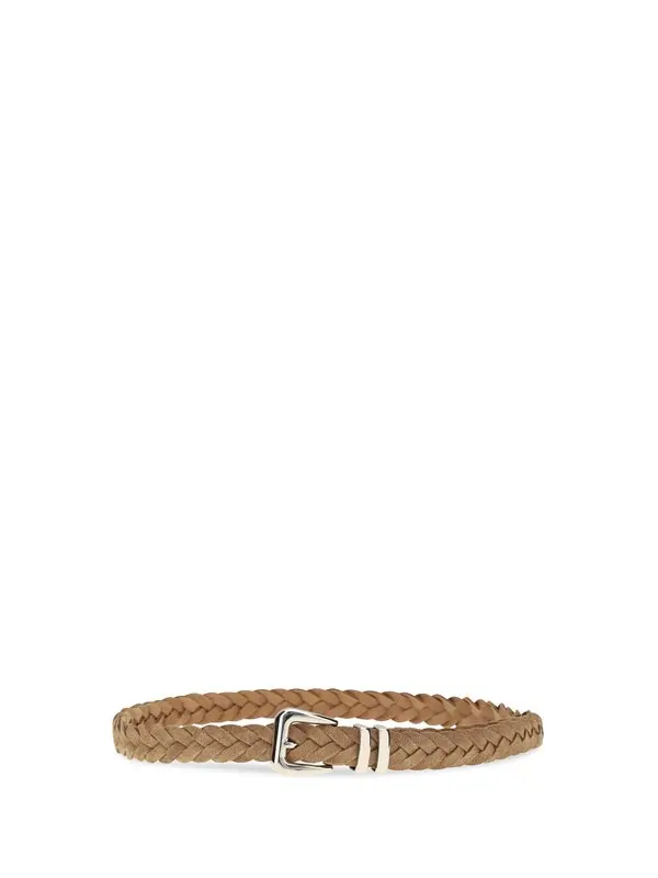 Brunello Cucinelli Leather Woven Belt