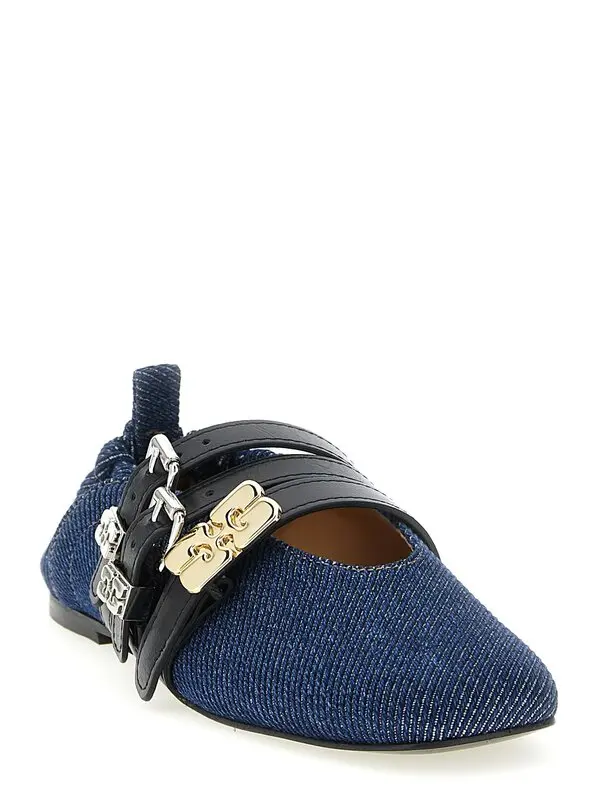 GANNI Sue Triple' Ballet Flats