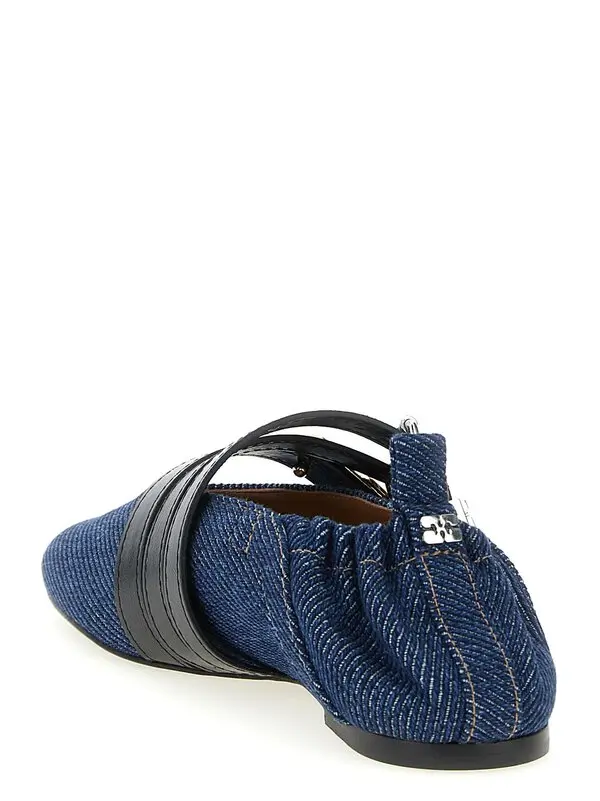 GANNI Sue Triple' Ballet Flats
