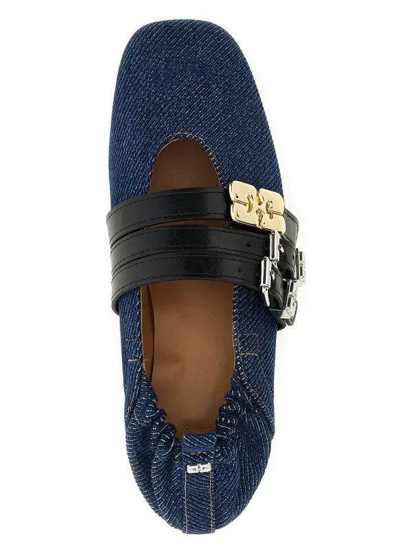 GANNI Sue Triple' Ballet Flats