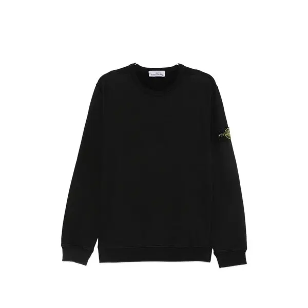 Stone Island Cotton Jersey Sweatshirt - Black