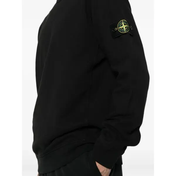 Stone Island Cotton Jersey Sweatshirt - Black