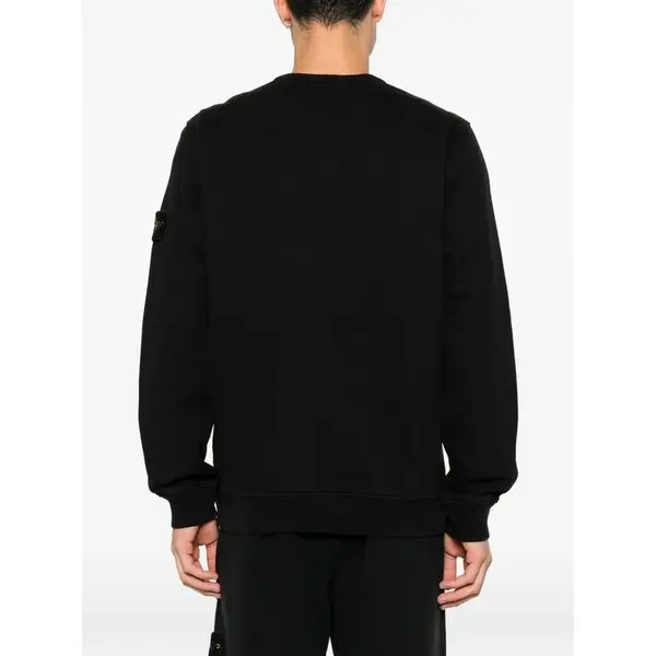 Stone Island Cotton Jersey Sweatshirt - Black