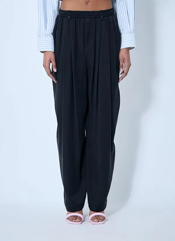 Alexander Wang Pleated Pants - Black