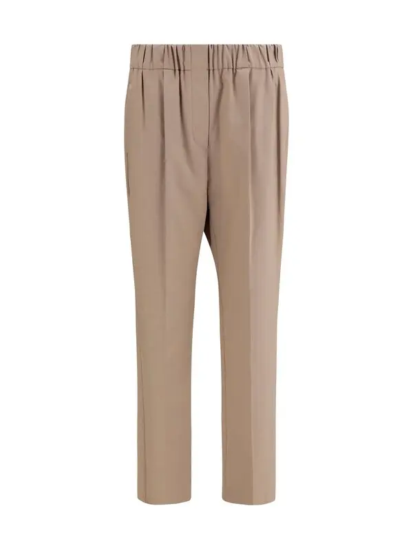 Brunello Cucinelli Cotton Pants - Cream