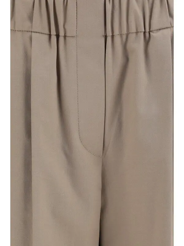 Brunello Cucinelli Cotton Pants - Cream