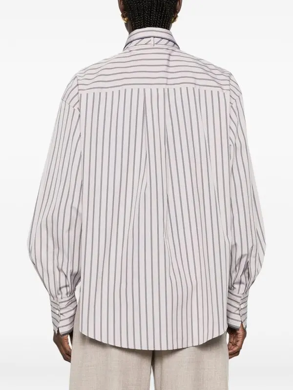 Brunello Cucinelli Striped Cotton Shirt