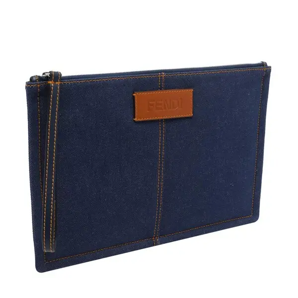 Fendi Medium Flat Pouch - Blue