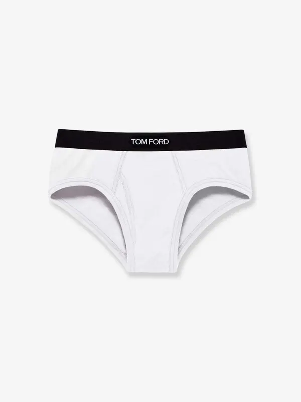TOM FORD Stretch Cotton Briefs - White