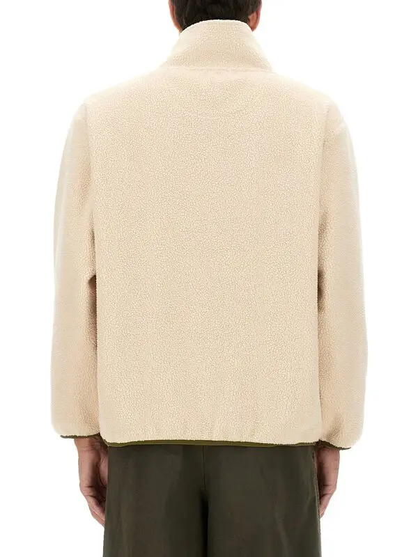 A.p.c. Willy Half-zip Fleece Sweatshirt - White