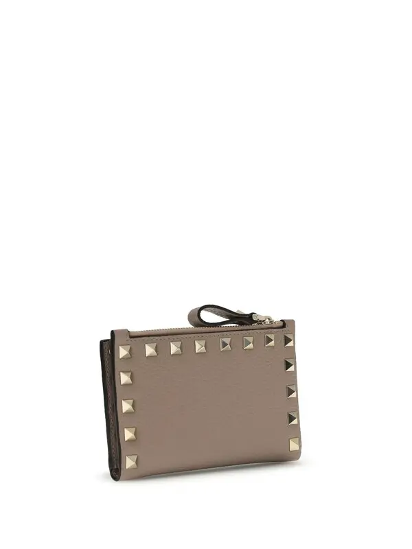 Valentino Garavani Rockstud Zip Card Holder