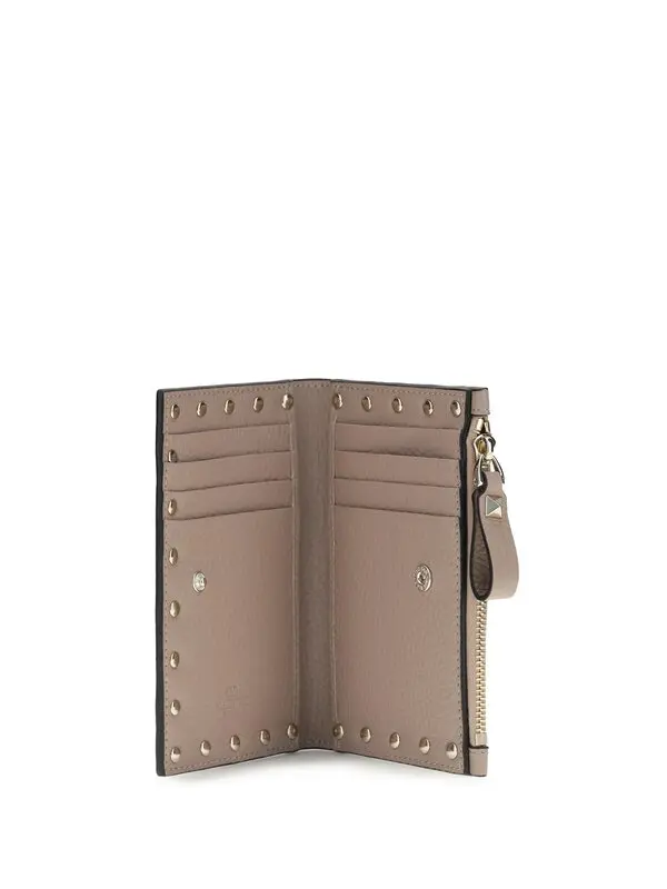 Valentino Garavani Rockstud Zip Card Holder
