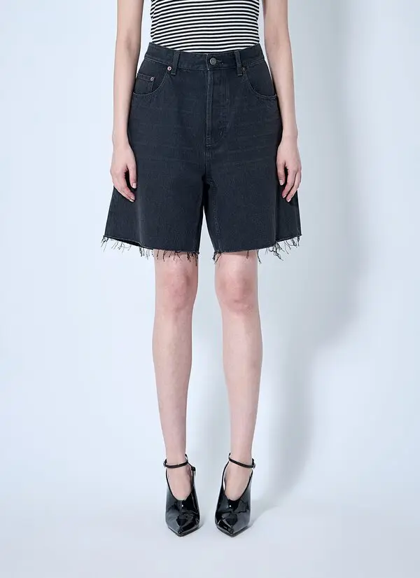 Saint Laurent Denim Shorts