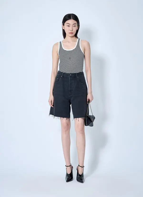 Saint Laurent Denim Shorts