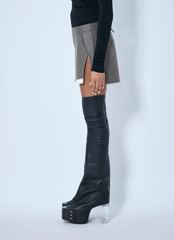 Rick Owens Mini Skirt - Gray