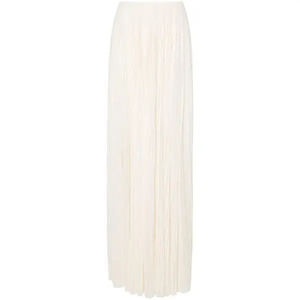 Saint Laurent Neutrals Skirts Pleated Skirts