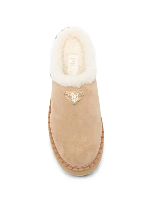 Prada Suede Leather Slippers