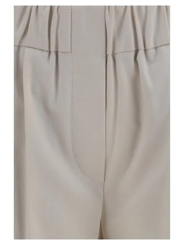 Brunello Cucinelli Cotton Pants - Cream