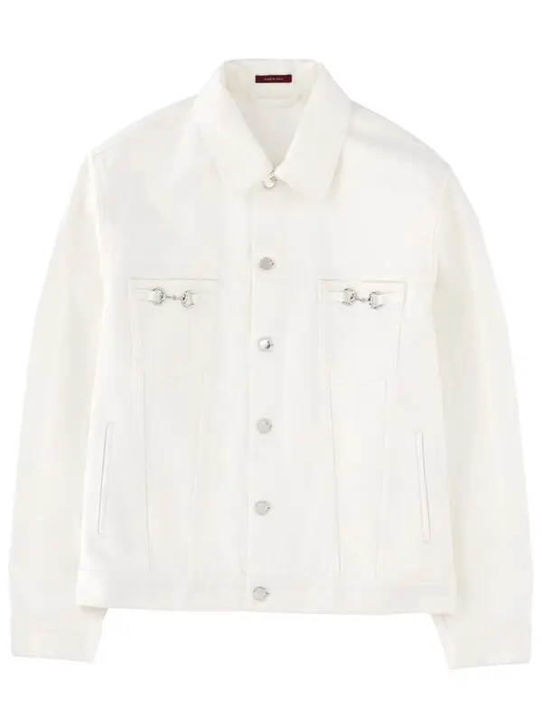 Gucci Giacca In Denim Con Morsetti