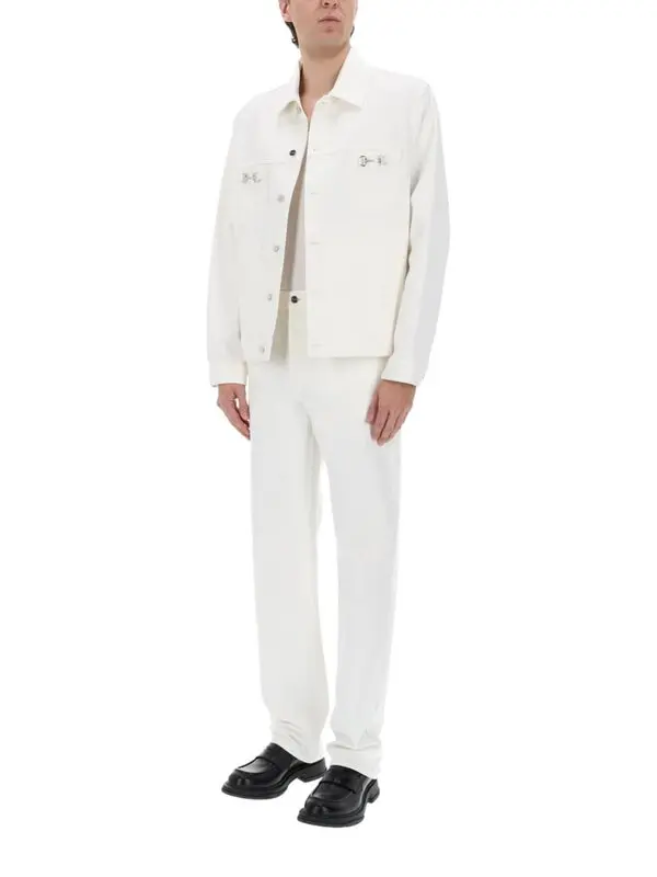 Gucci Giacca In Denim Con Morsetti
