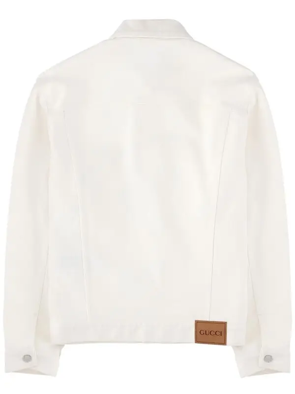 Gucci Giacca In Denim Con Morsetti