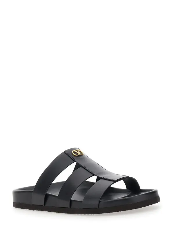 Valentino Garavani Leather Cage Sandals - Multicolor