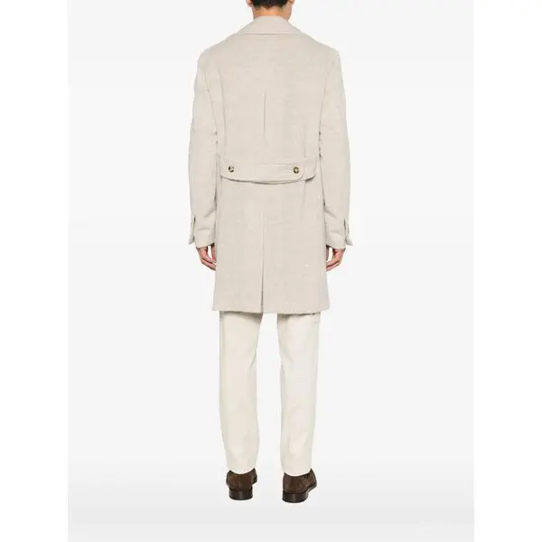 Isaia Double-breasted Wool And Alpaca Blend Overcoat