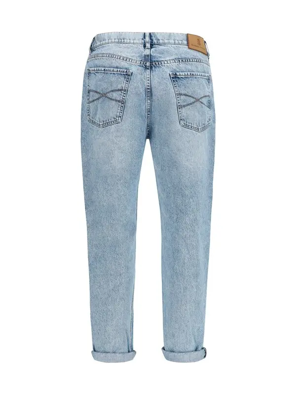 Brunello Cucinelli Straight-leg Turn-up Jeans