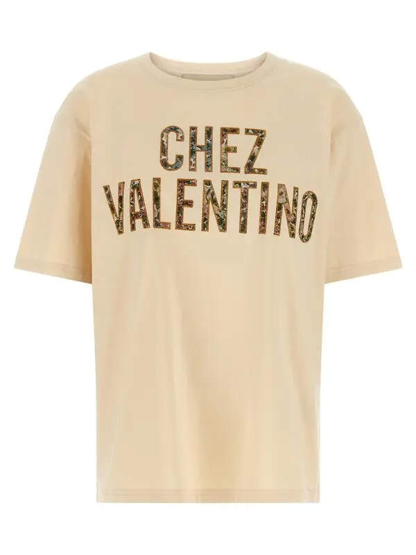 Valentino Garavani Chez T-shirt - Cream