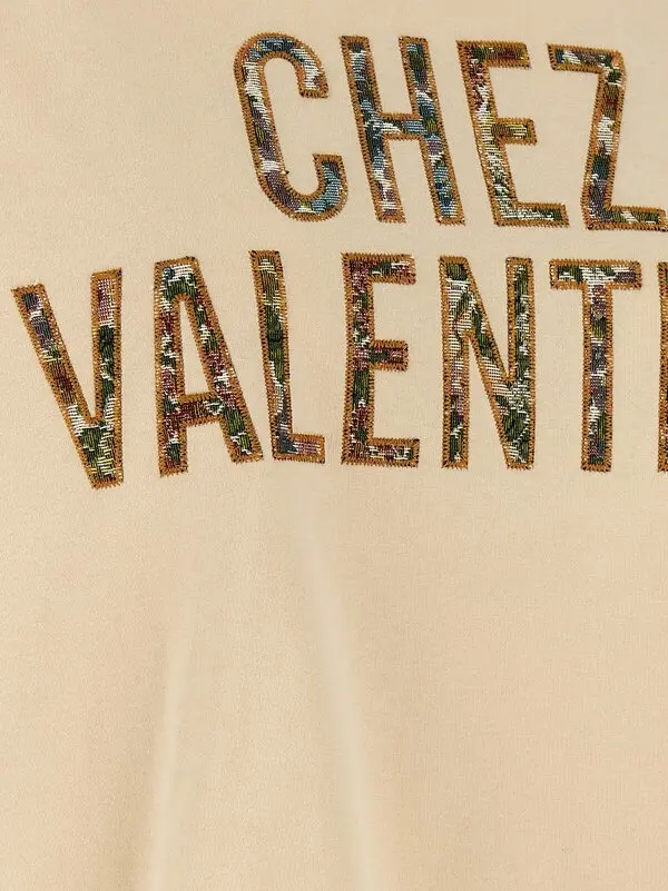 Valentino Garavani Embroidered T-shirt - Cream