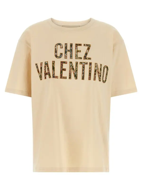 Valentino Garavani Embroidered T-shirt - Cream