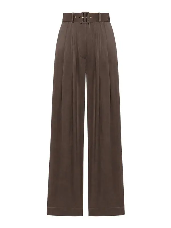 Zimmermann Wide Leg Silk Trousers - Multicolor