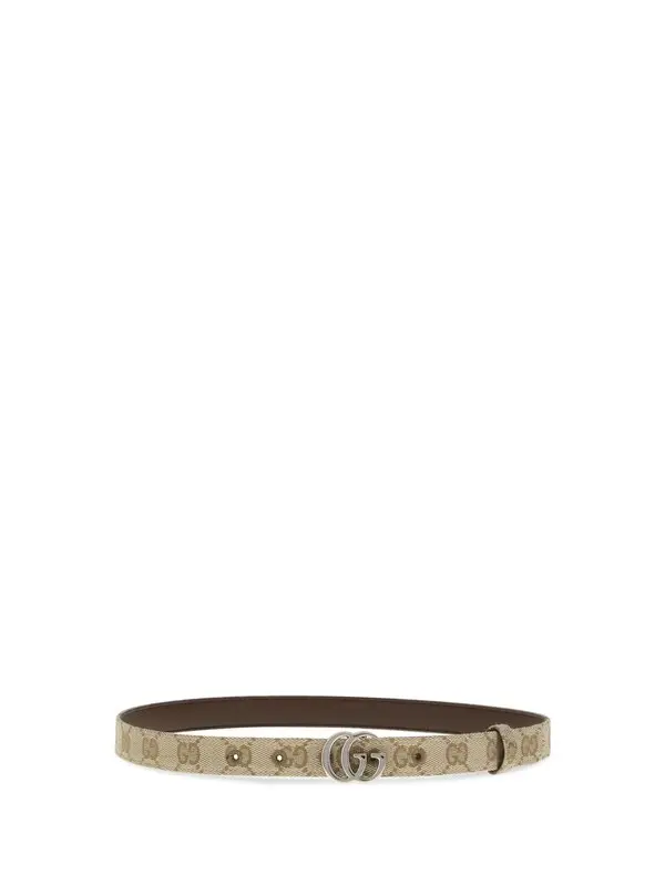 Gucci Slim Gg Marmont Belt - Cream