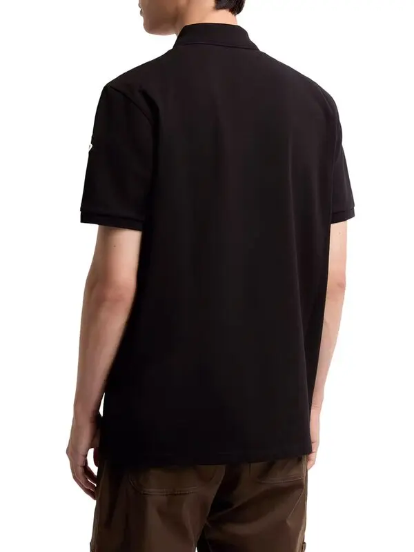 Moncler Cotton Piqué Polo Shirt With Logo